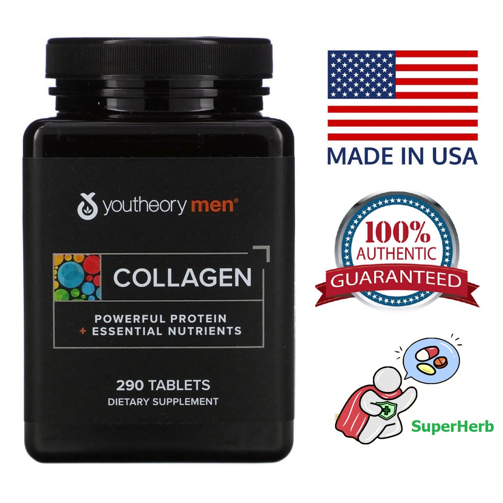 Youtheory, Collagen for Men, 160 or 290 Tablets | Shopee Philippines