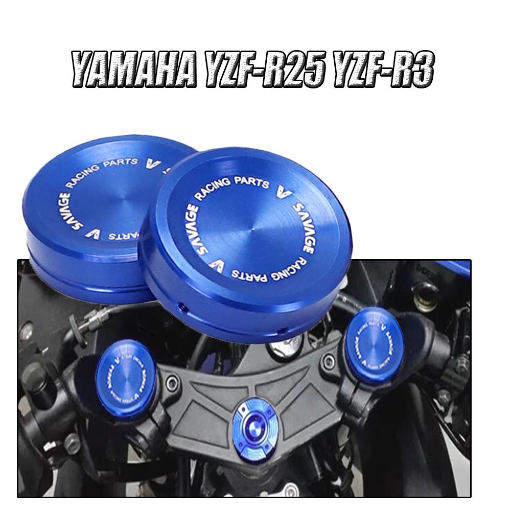 Triple Tree Stem Yoke Center Cap Front Fork Covers For YAMAHA YZF-R25 ...