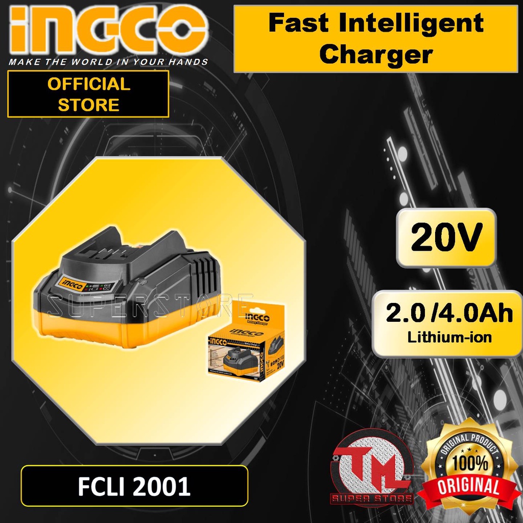 Ingco Fast Intelligent Charger FCLI 2001 | Shopee Philippines