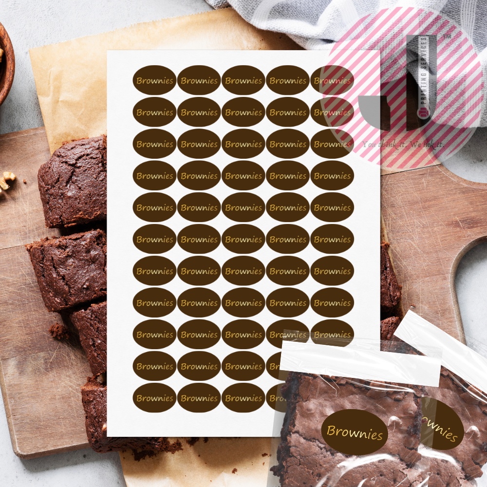 200 PCS PASTRY PRODUCT LABEL STICKERS| BROWNIE, COOKIES, ENSAYMADA ...