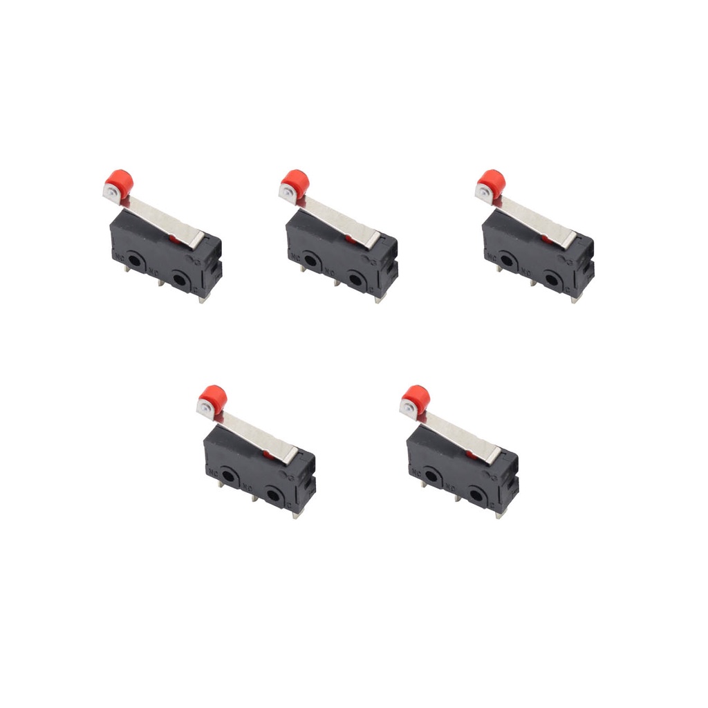 5pcs Micro Switch limit switch with roller 3PIN 5A 125 250VAC Contact ...