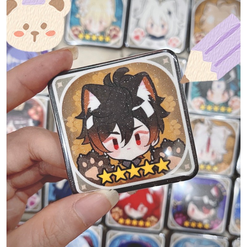 Genshin Impact Square Badge (23 Patterns) | Shopee Philippines