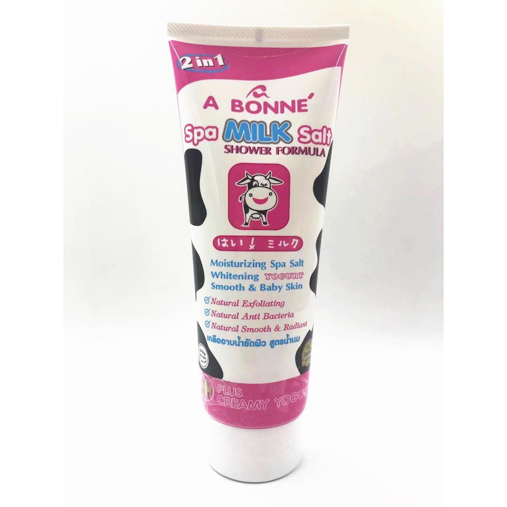 A Bonne 2 In 1 Spa Milk Salt Shower Formula Tube Bottle 350g | Shopee ...