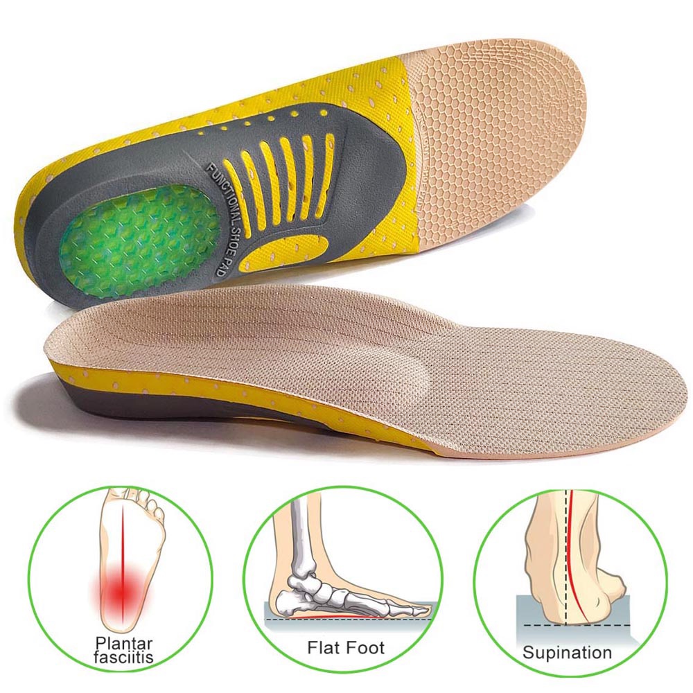 Premium Sport Insole Orthotic Gel Insoles Arch Support Flat Foot Health ...