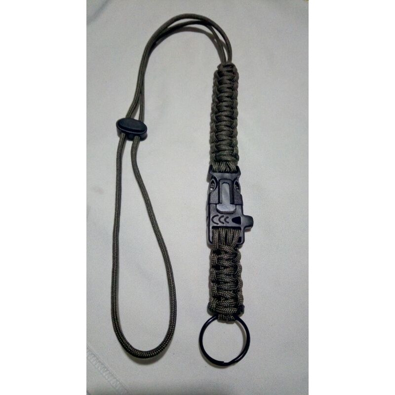 550 PTactical Paracord Lanyard with Fire starter side release(Cobra ...