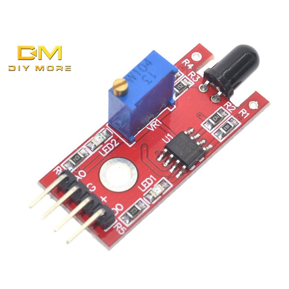 DIYMORE Ky-026 Dc3.3-5V Flame Sensor Module Detection Angle 60 Degrees ...