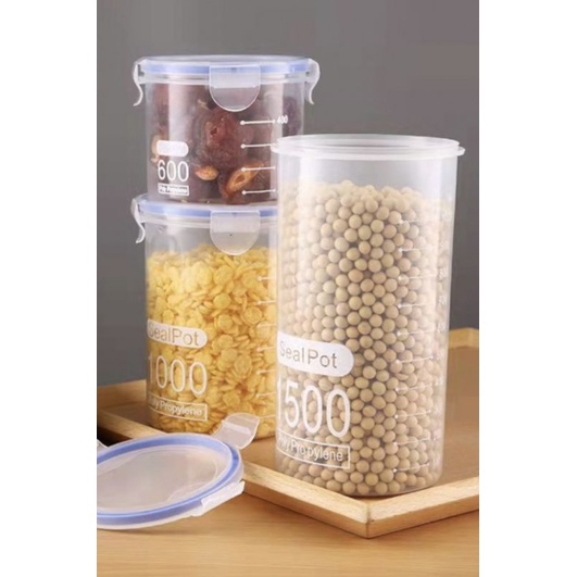 Cylinder Food Canister Set - 600mL, 1000mL, 1500mL | Shopee Philippines