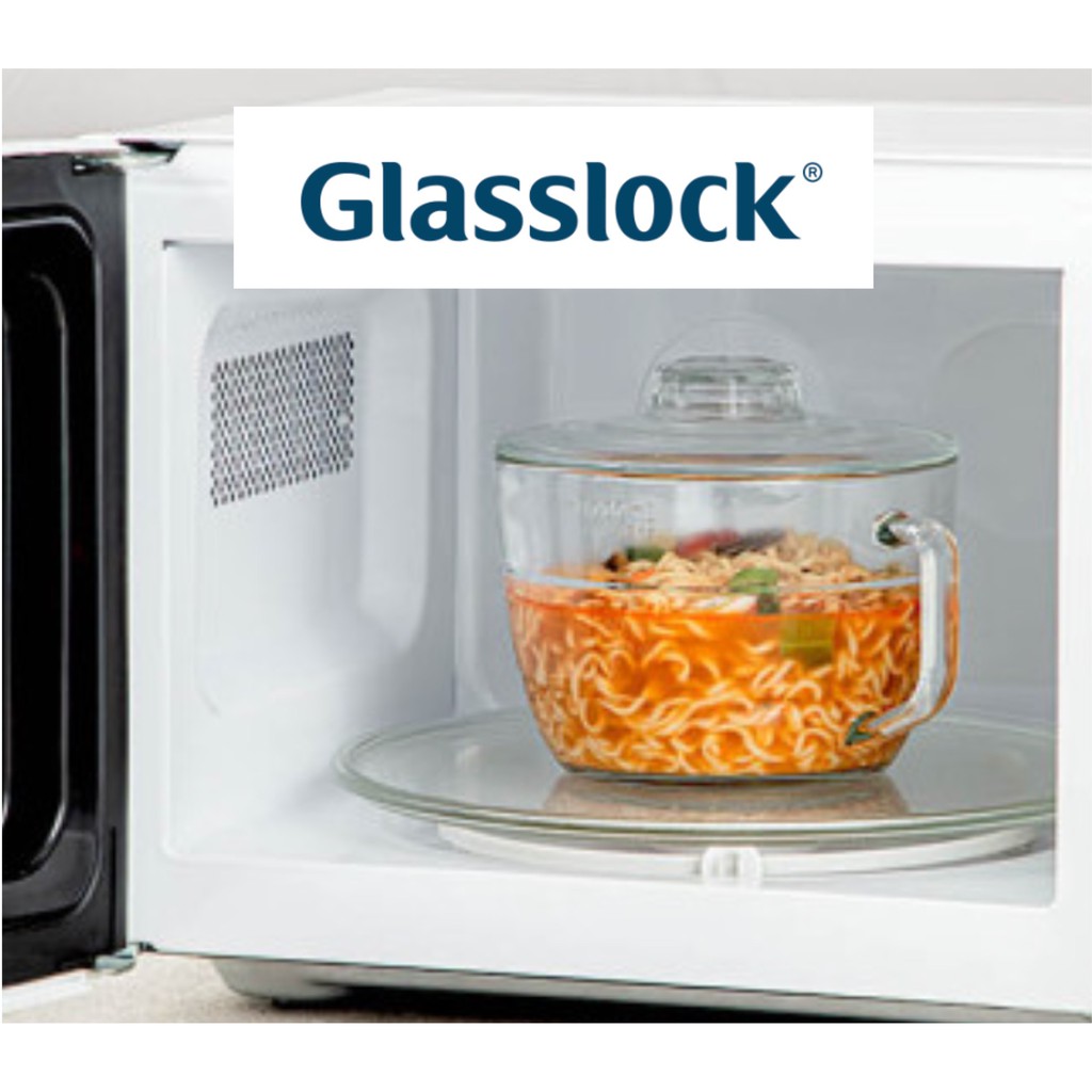 GLASSLOCK Glass Container for Microwave Cook 1000ml /Glass pot for ...