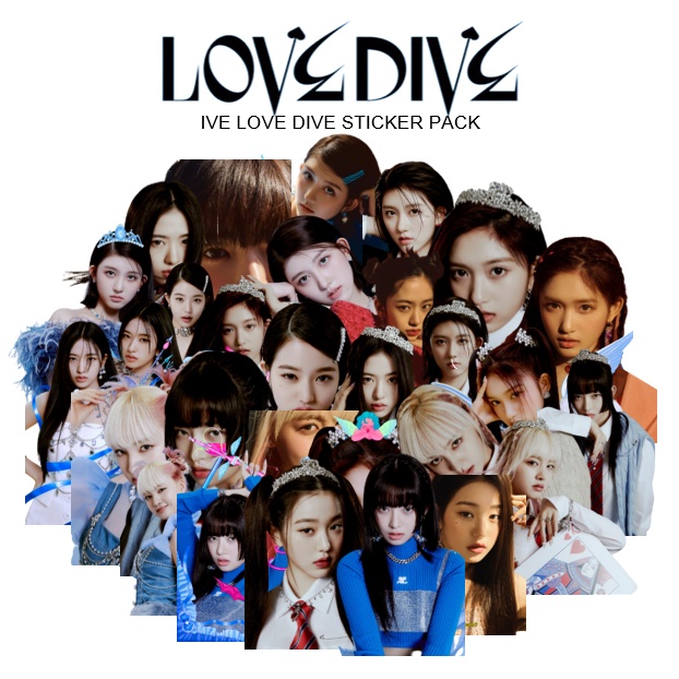 IVE LOVE DIVE STICKER PACK | Shopee Philippines