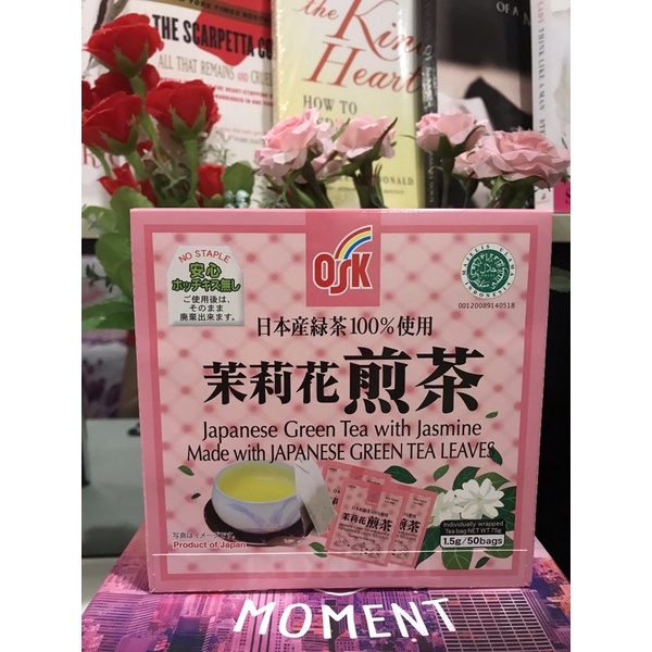 OSK 100% Japanese Green Tea Leaves 50/60 Individually Wrapped and Staple Free Tea Bags x 2g ...