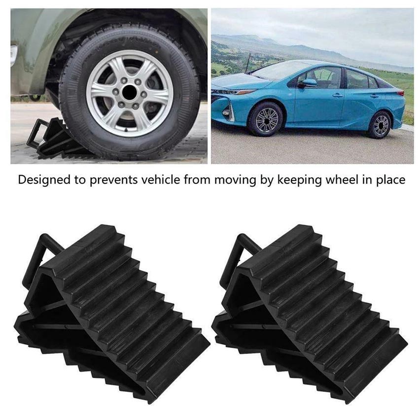 2PCS/Set Antislip Wheel Tire Stopper For Vehicle Car Truck Chock Stop ...