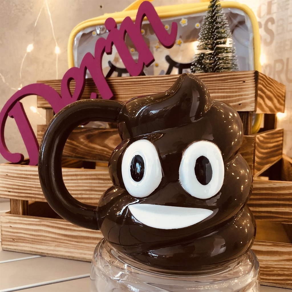 【Fan'】400ml Creative 3D Unique Smiley Poopy Poop Emoticon Face Mug ...