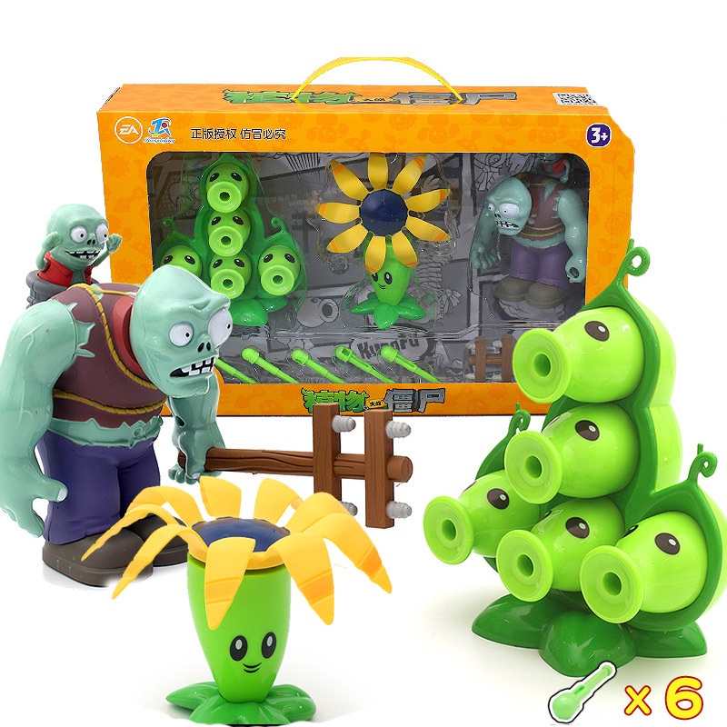 Plants vs. Zombies Kids Toys Launch Boomerang 5 hole Super Pea Pod ...