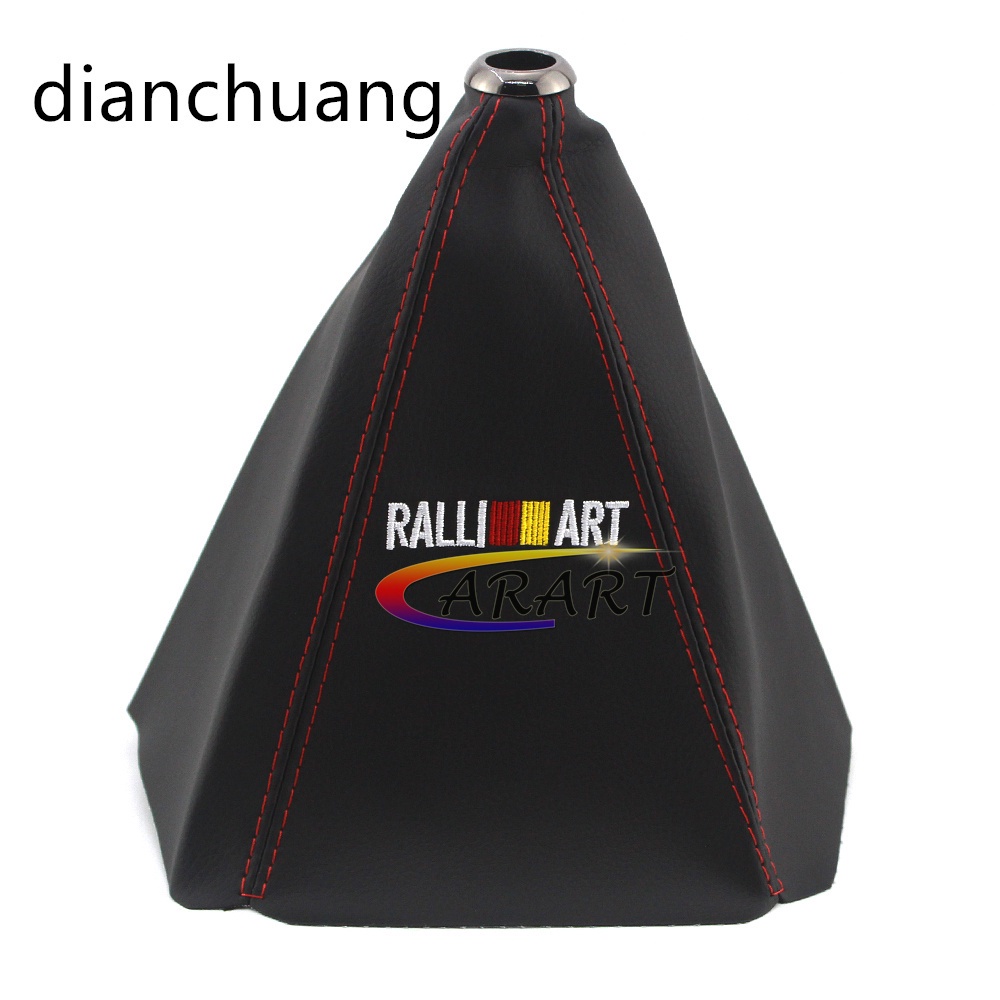 For Mitsubishi Ralliart Car Racing Gear Shift Knob Collar Soft PU ...