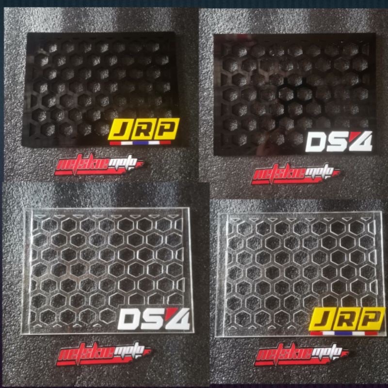 JRP, DS4 Embossed Logo Radiator Cover AeroxV2/NmaxV2/MXcarb125/Mxi125 ...