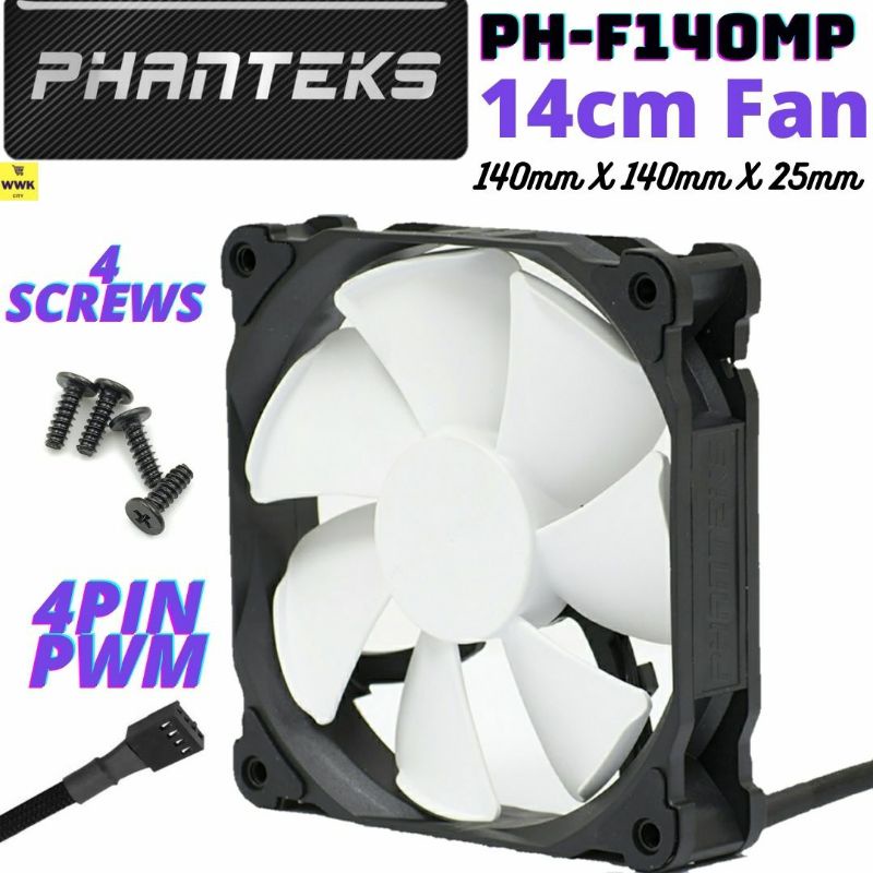 Phanteks 140mm PC Case Fan 4 Pin PWM – PH-F140MP, 14cm High-Performance ...