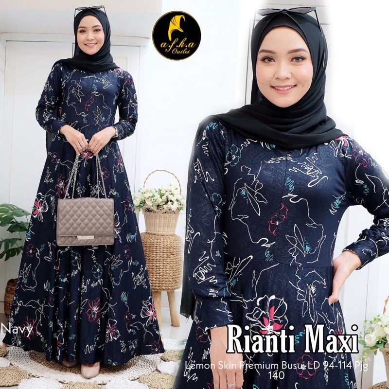 Rianti MAXI • Lemon Skin -Afka- | Shopee Philippines