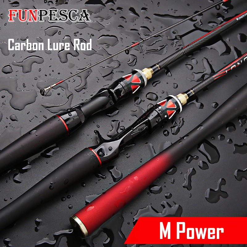 FunPesca Carbon Lure Fishing Rod 1.65m-2.7m M Power Long Handle Long ...