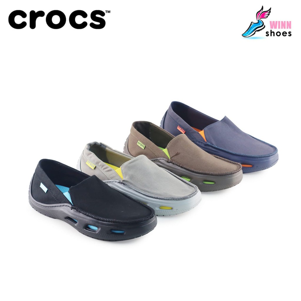 Crocs Tideline Sport Canvas Shoes/Crocs Tideline Canvas | Shopee ...