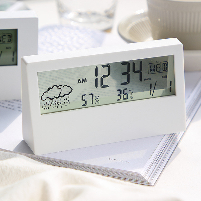 Japanese Simple Multifunctional Weather Digital Electronic Clock with ...