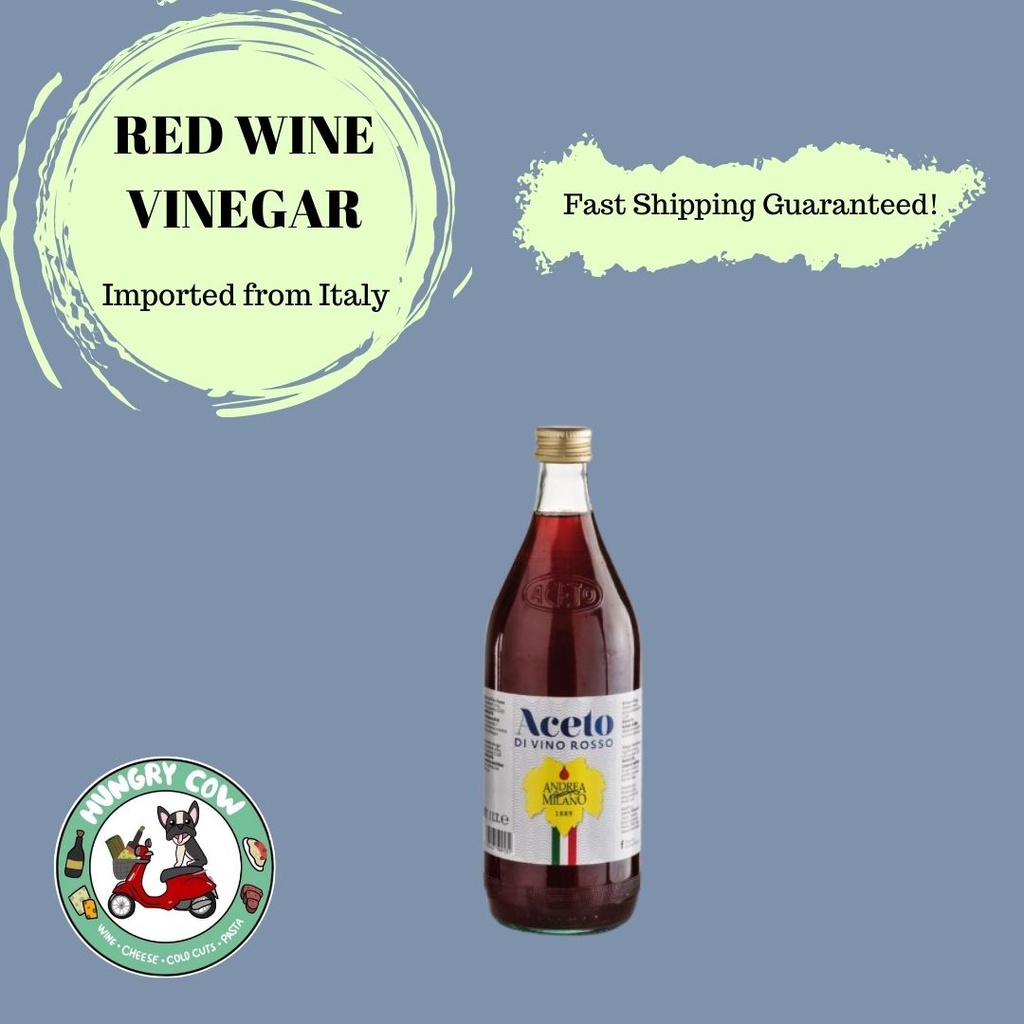 Andrea Milano Red Wine Italian Vinegar | Bottled in Italy | 1L | Shopee ...
