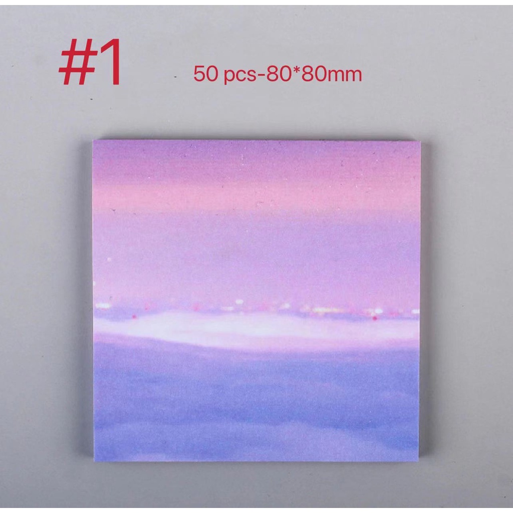 50pcs/pages Landscape note paper Portable Notepad | Shopee Philippines