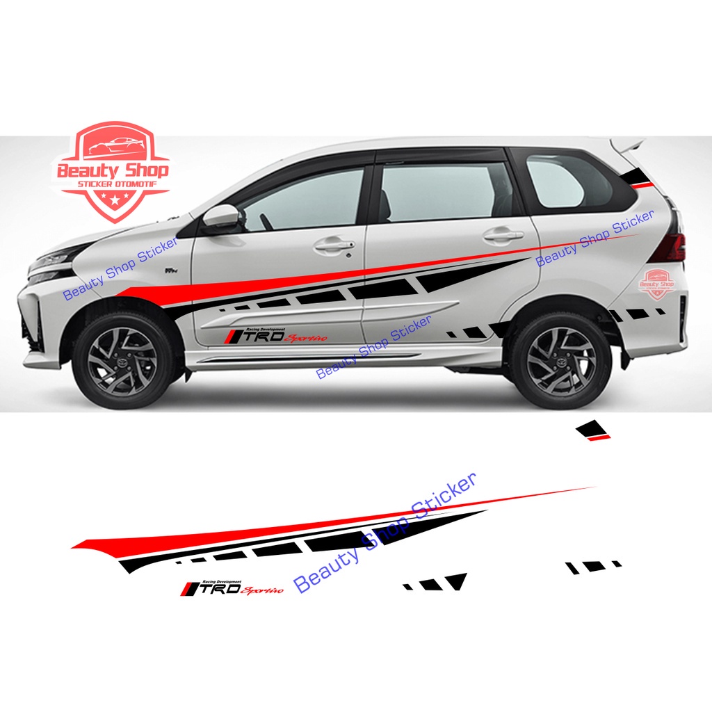 Car sticker toyota all new avanza cutting sticker avanza Old list Car ...