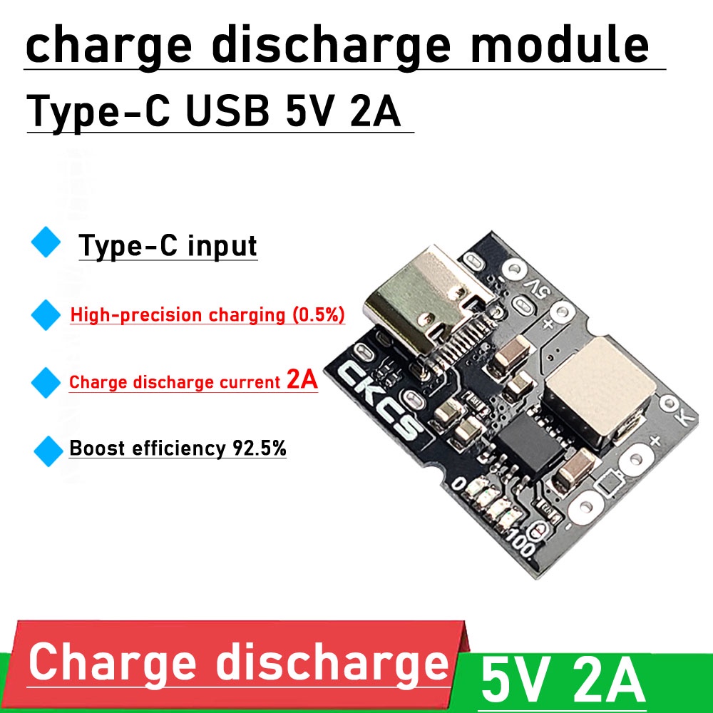 Type-C input 5V 2A Charge discharge module Charging Protection Board ...