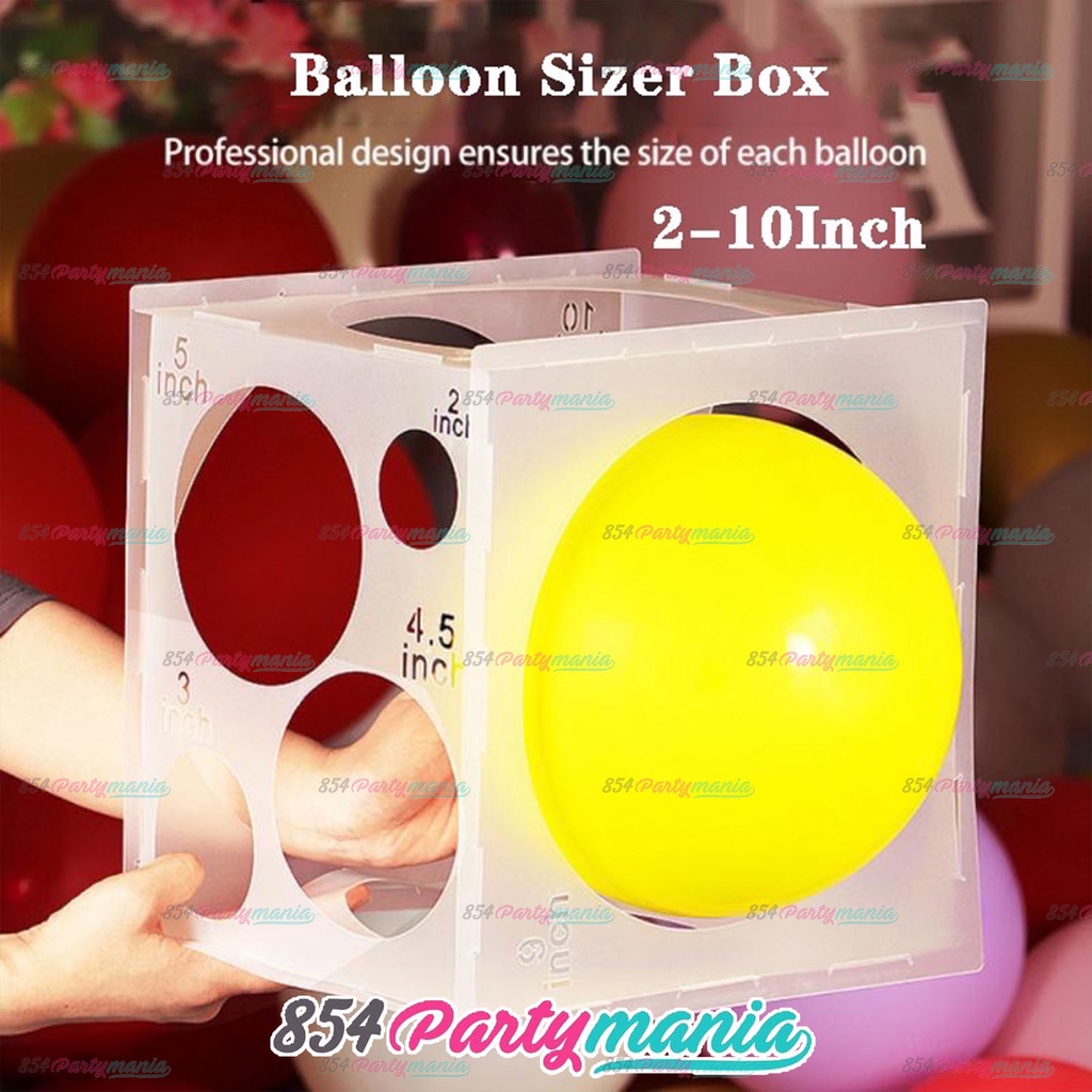 Balloon Sizer 11 Holes Balloon Sizer Box Balloon Columns Make Balloon Size Measurement Tool ...