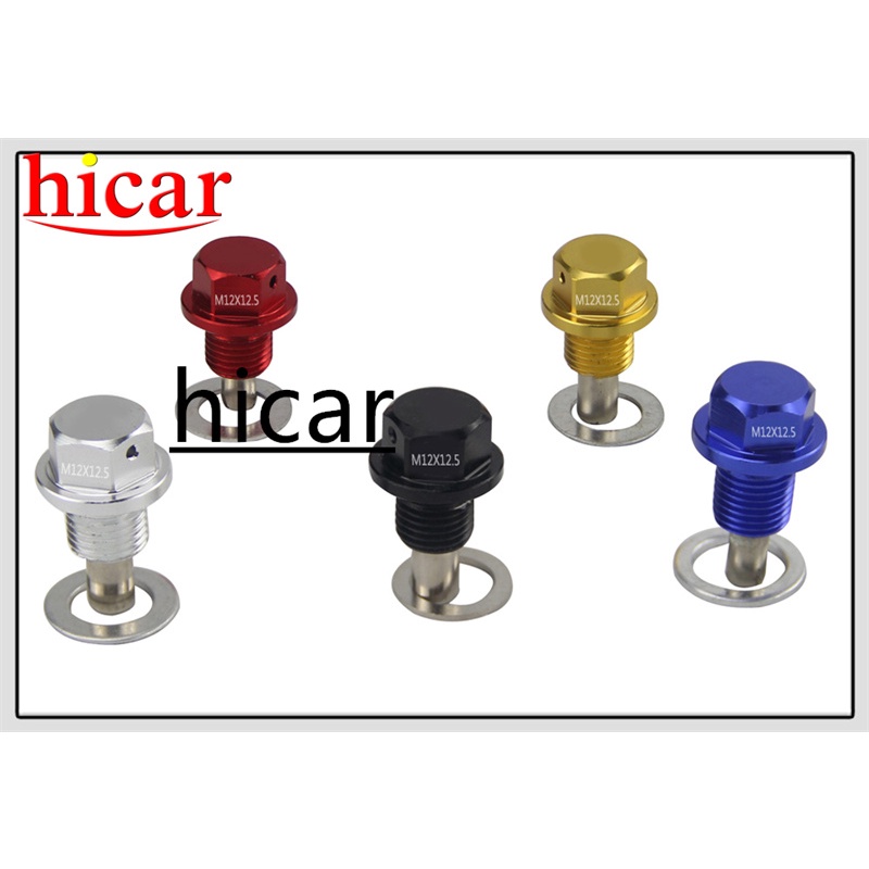 M12x1.5 M12x1.25 M14x1.5 Aluminum Magnetic Oil Drain Bolt Oil Sump ...