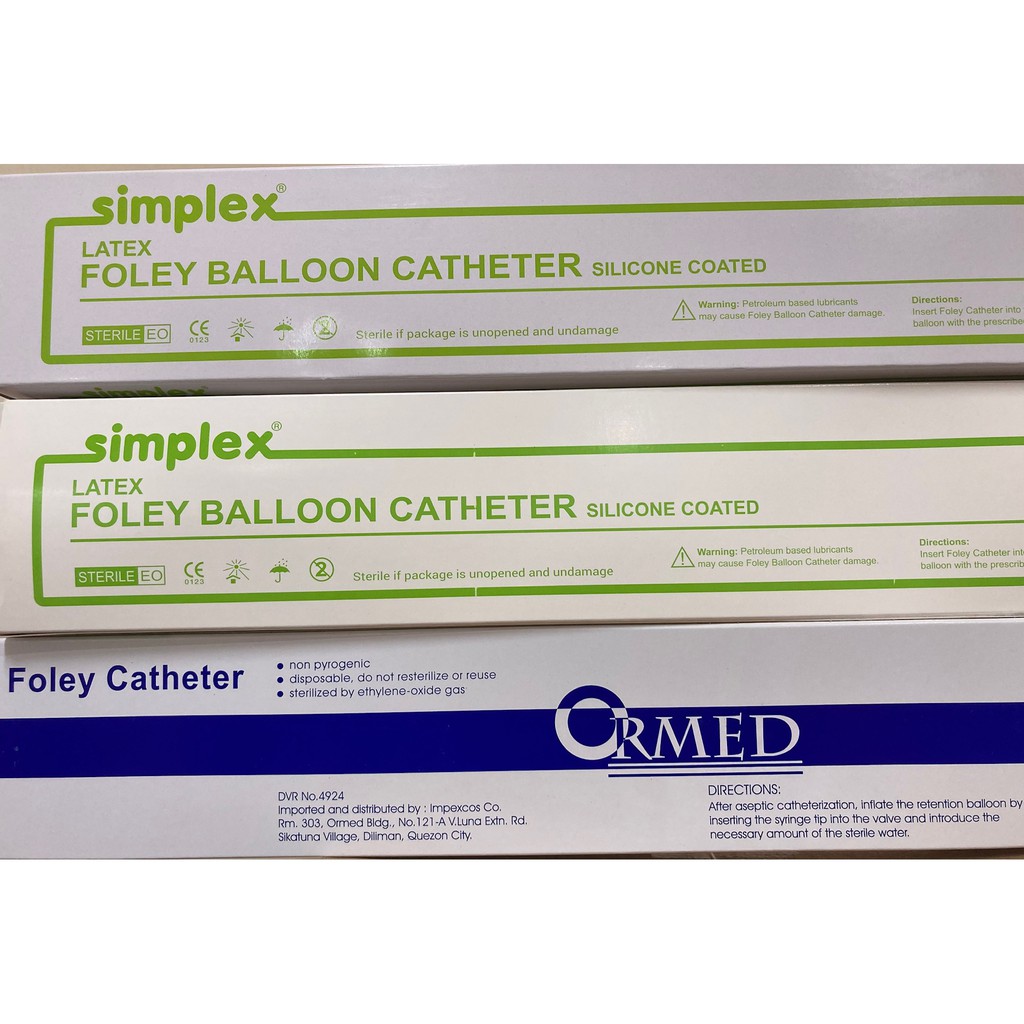 Foley catheter Fr 10,16, (10 pcs/box) | Shopee Philippines