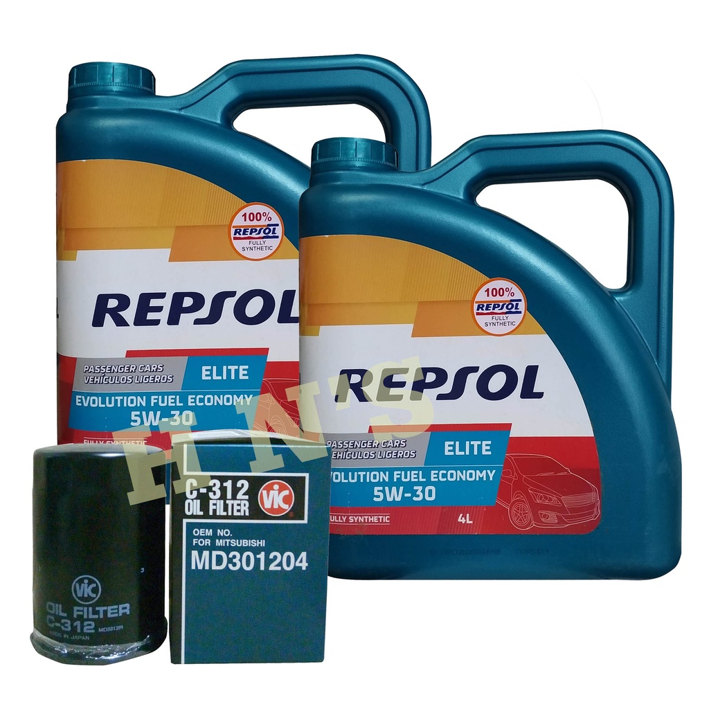 REPSOL Elite Evolution Fuel Economy 5W-30 Full Synthetic Oil Change ...