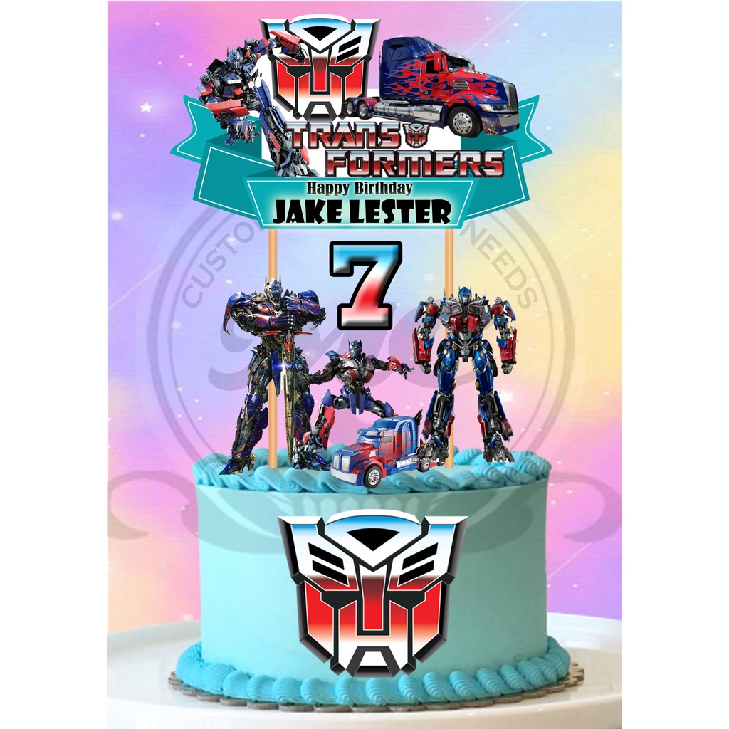 transformer optimus prime theme cake topper | Shopee Philippines
