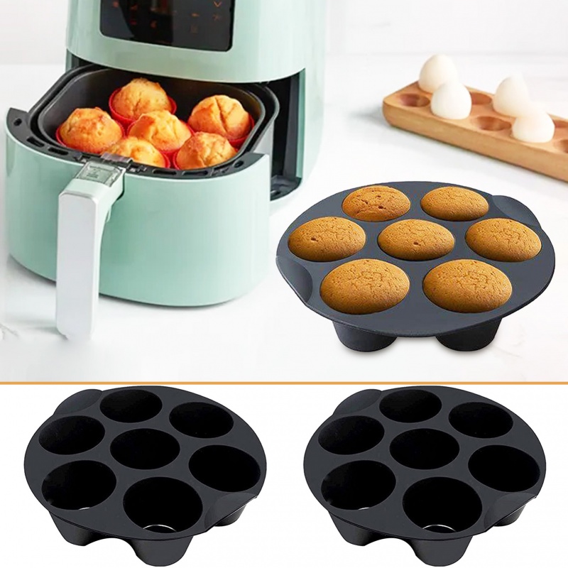 Muffin Cake Cup Silicone Non-Stick Tray Baking Mould Universal 7/8 Inch ...