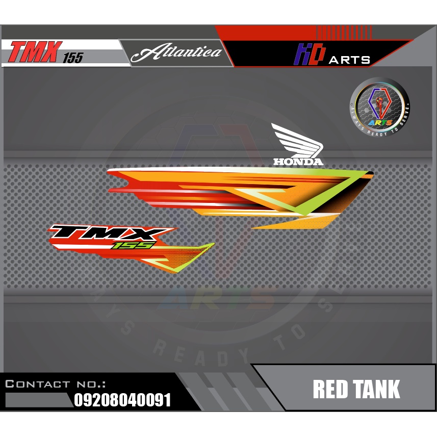Honda TMX 155 "Atlantica" Decals, quality print, computerized cut ...