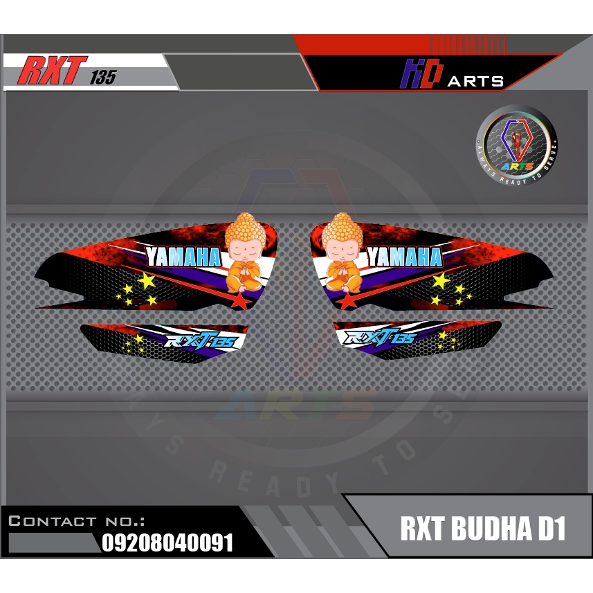 YAMAHA RXT 135 "Thai Budha" : Customized Motorcycle Decals, Laminated ...