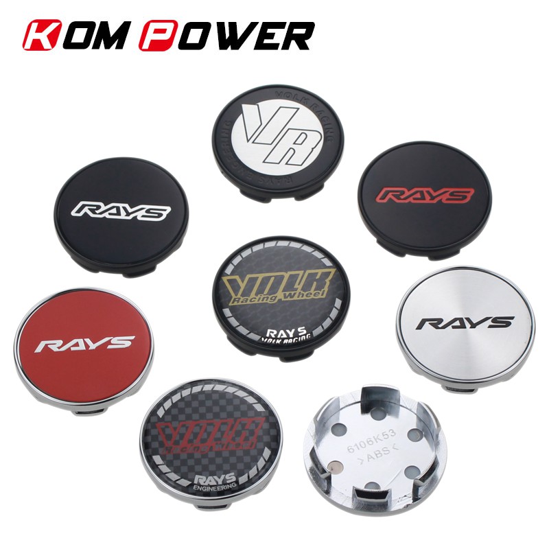 4PCS/SETS RAYS wheel cap 53mm OD & 48mm ID wheel center hub cap car rim ...