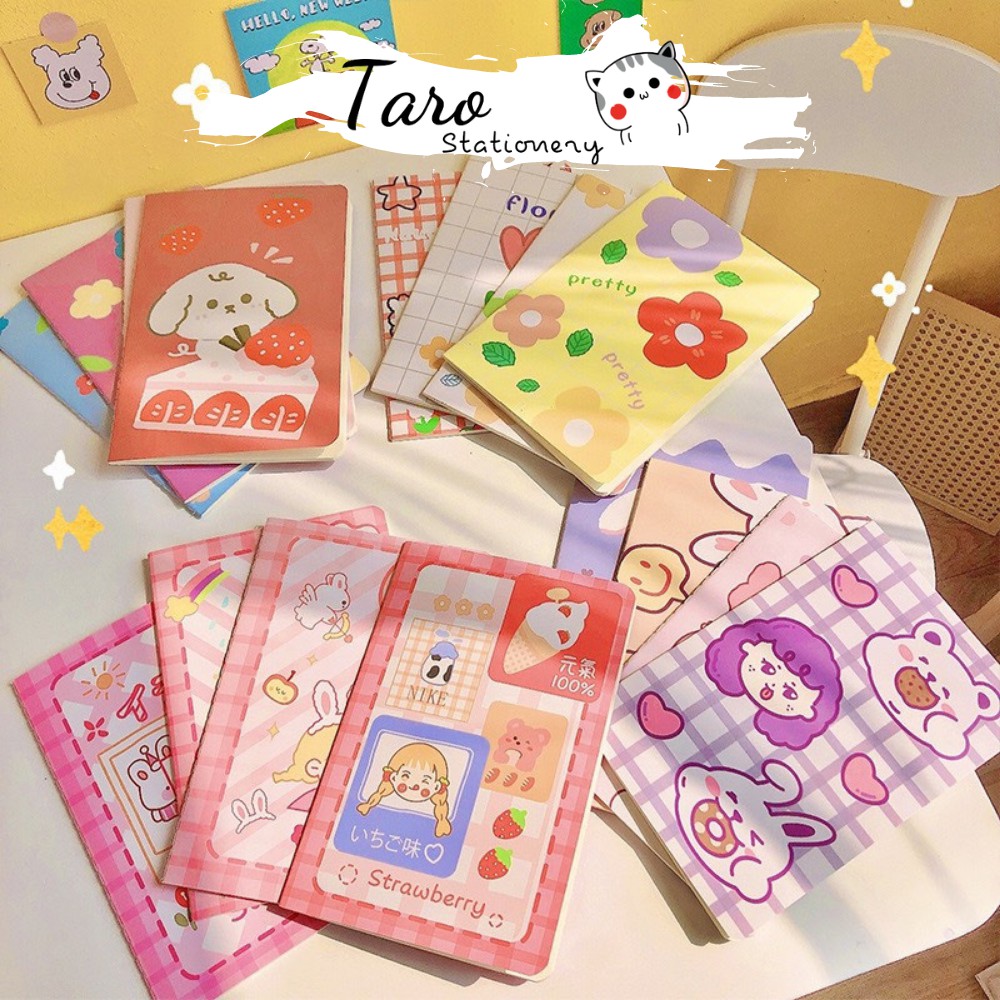 Cute Korean style A5 horizontal notebook K13 Taro Stationery | Shopee ...