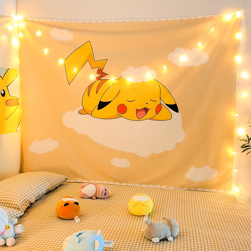 Pokemon hanging cloth kids room wall hanging Wall cloth Indoor cartoon ...