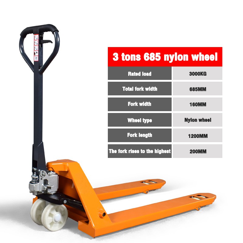 Hydraulic Pallet Truck 2/3 ton Capacity Hand Pallet truck forklift ...