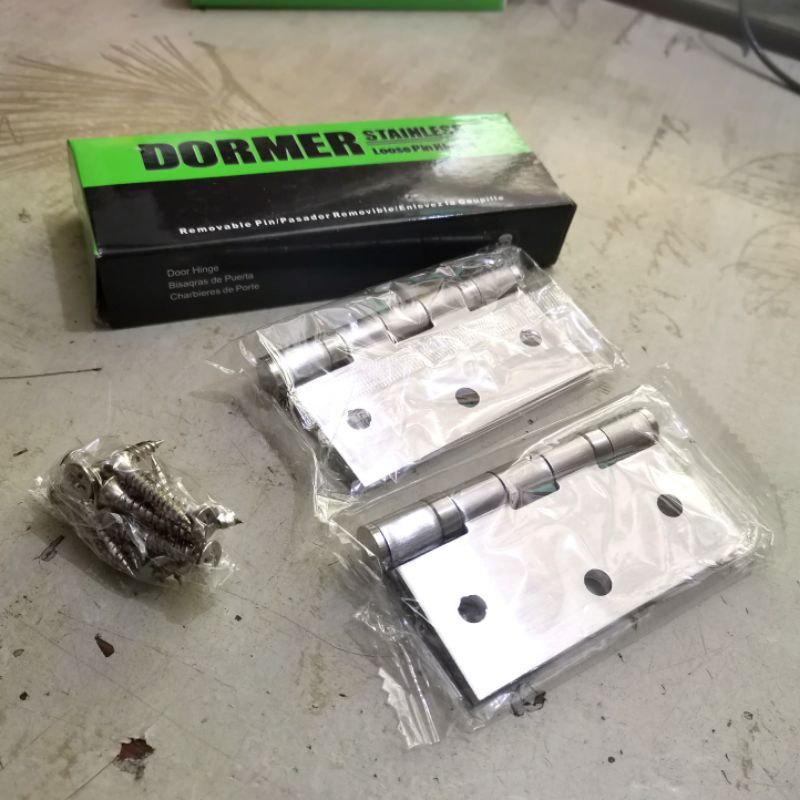 DORMER STAINLESS LOOSE PIN HINGES 3"(75mm) 1 PAIR | Shopee Philippines