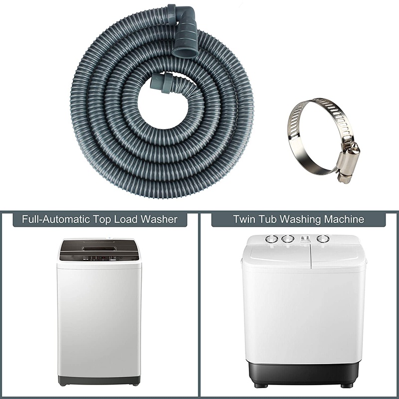 Washing Machine Drain Discharge Hose Thick Rubber, Fits Many Washing ...