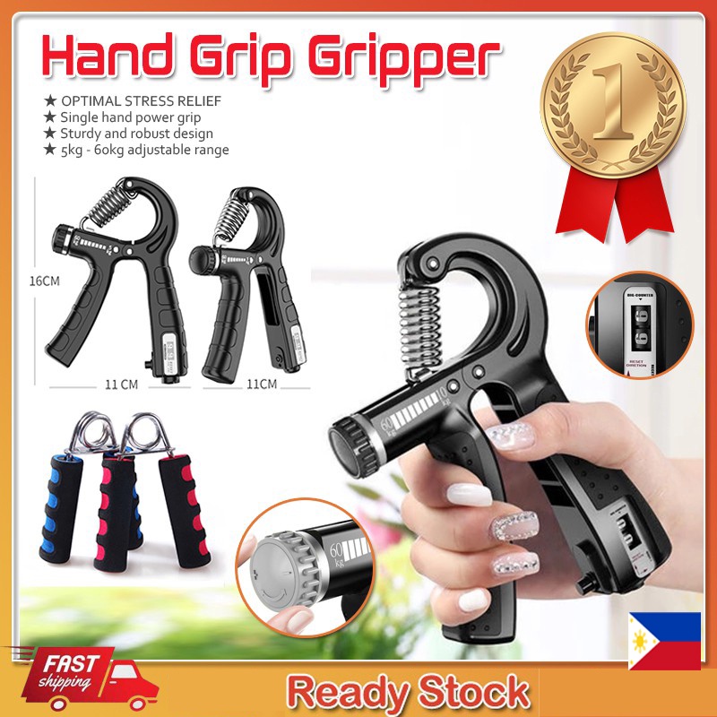 Adjustable Resistance Hand Grip Gripper Wrist Arm Finger Forearm ...