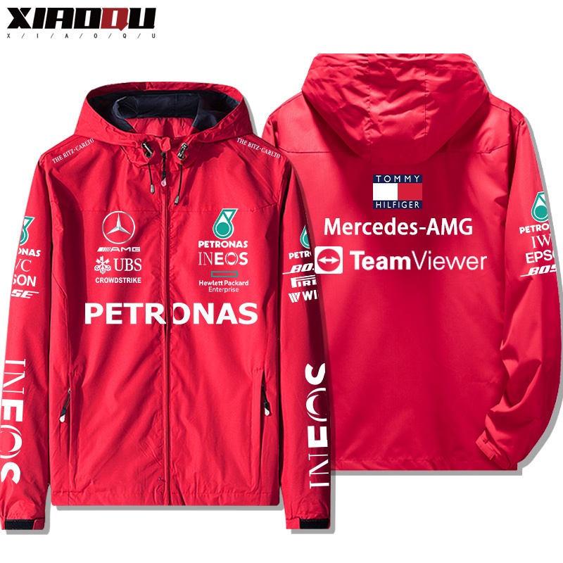 F1 Mercedes-AMG Team Racing Suit Lewis Hamilton Hooded Jacket ...