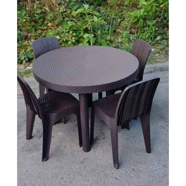 Jolly Brand Rattan Round Table (32"x 32") 2032 | Shopee Philippines