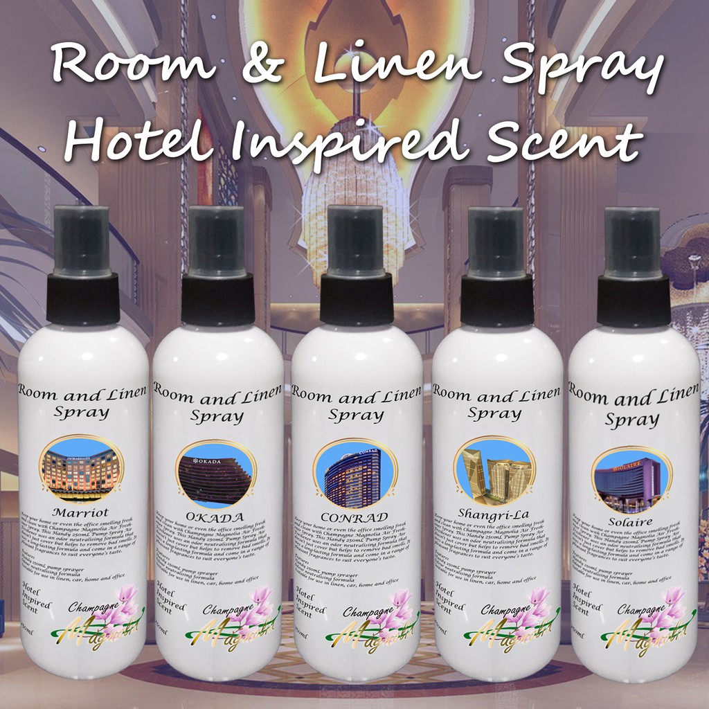 Champagne Magnolia Room & Linen Spray - 250ml - 1 Liter | Shopee ...
