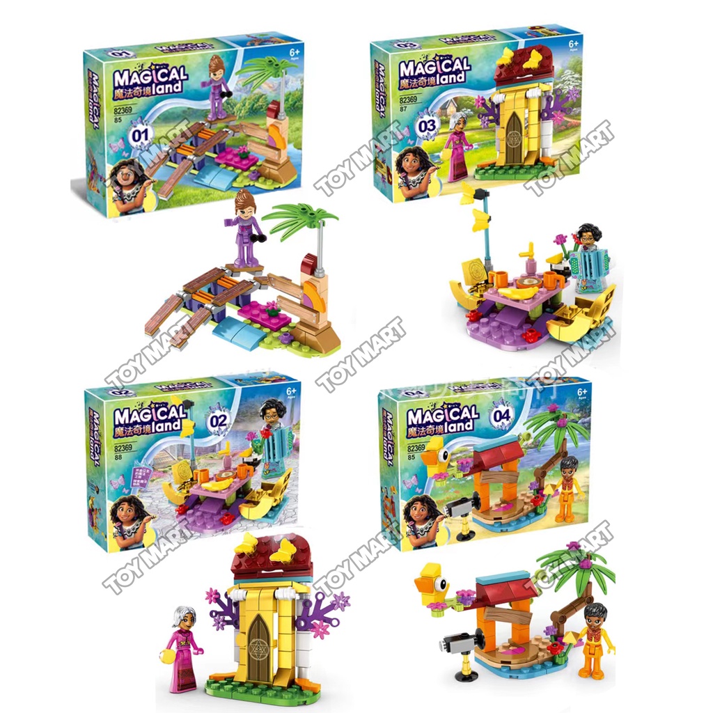 4 Box Magical Classic Famous Blocks Blocks w/ 4pcs Minifigures ...