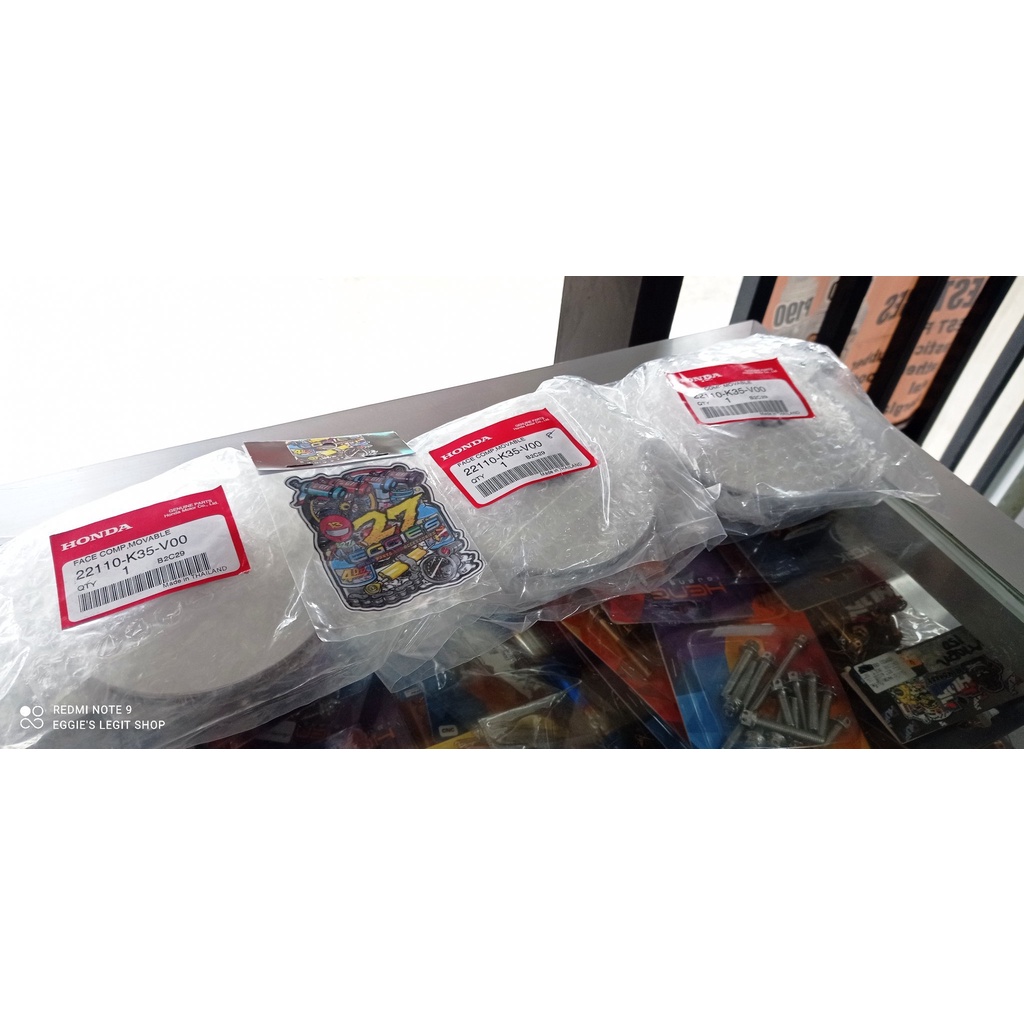 HONDA GENUINE CLICK/AIRBLADE DRIVE PULLEY 22110-K35-V00 FACE COMP ...