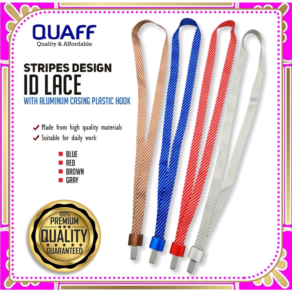 （100pcs） Id Lace Stripe Design with Aluminum Casing Plastic Hook 1/5 ...