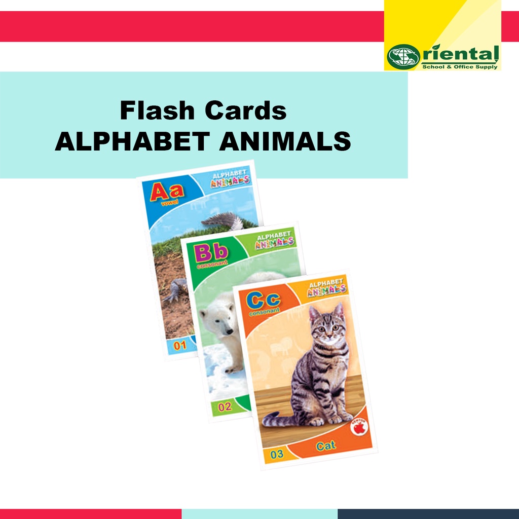 Alphabet Animals Flash card - A to Z Animals, Domesticated, Wild, Air ...